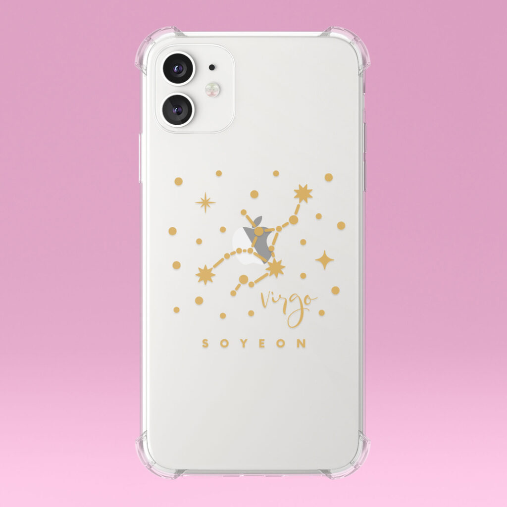 Star Sign Phone Case - Happy Side Up - Phone cases, tote bags, and more
