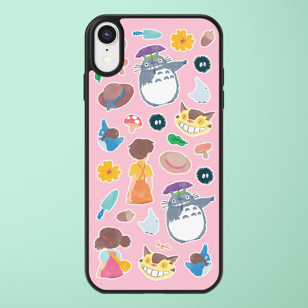 Fuzzy Neighbor Phone Case - Happy Side Up - Phone cases, tote bags, and ...