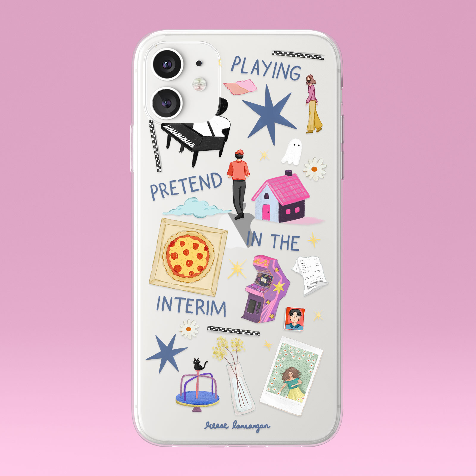 Fuzzy Neighbor Phone Case - Happy Side Up - Phone Cases and Grips