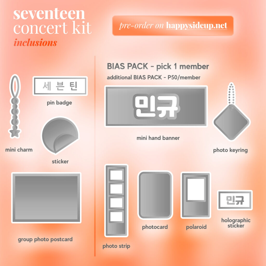 [ONHAND] Seventeen Concert Kit - Happy Side Up - Phone Cases and Grips