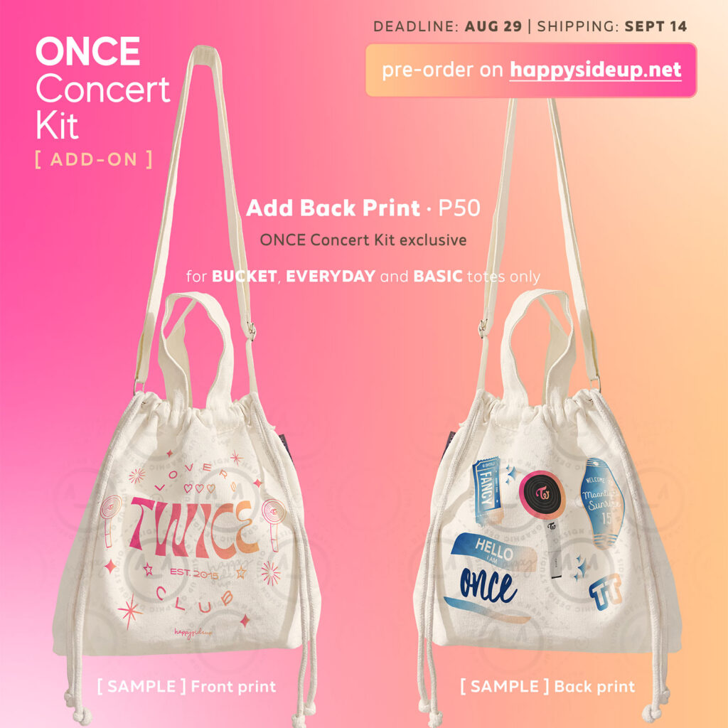 ONCE (TWICE) Concert Kit - Happy Side Up - Phone cases, tote bags, and more
