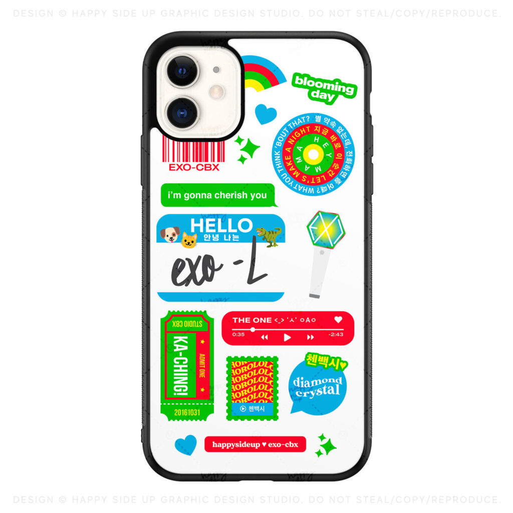 Baekhyun Fandom Case - Happy Side Up - Phone cases, tote bags, and more