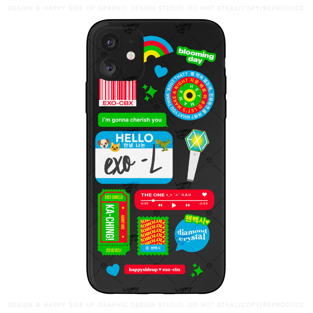 KAI Fandom Case - Happy Side Up - Phone cases, tote bags, and more