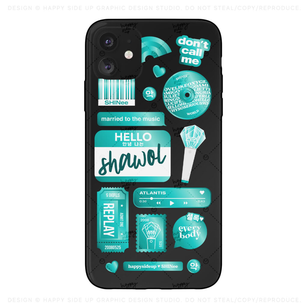 SHAWOL Fandom Grip - Happy Side Up - Phone cases, tote bags, and more