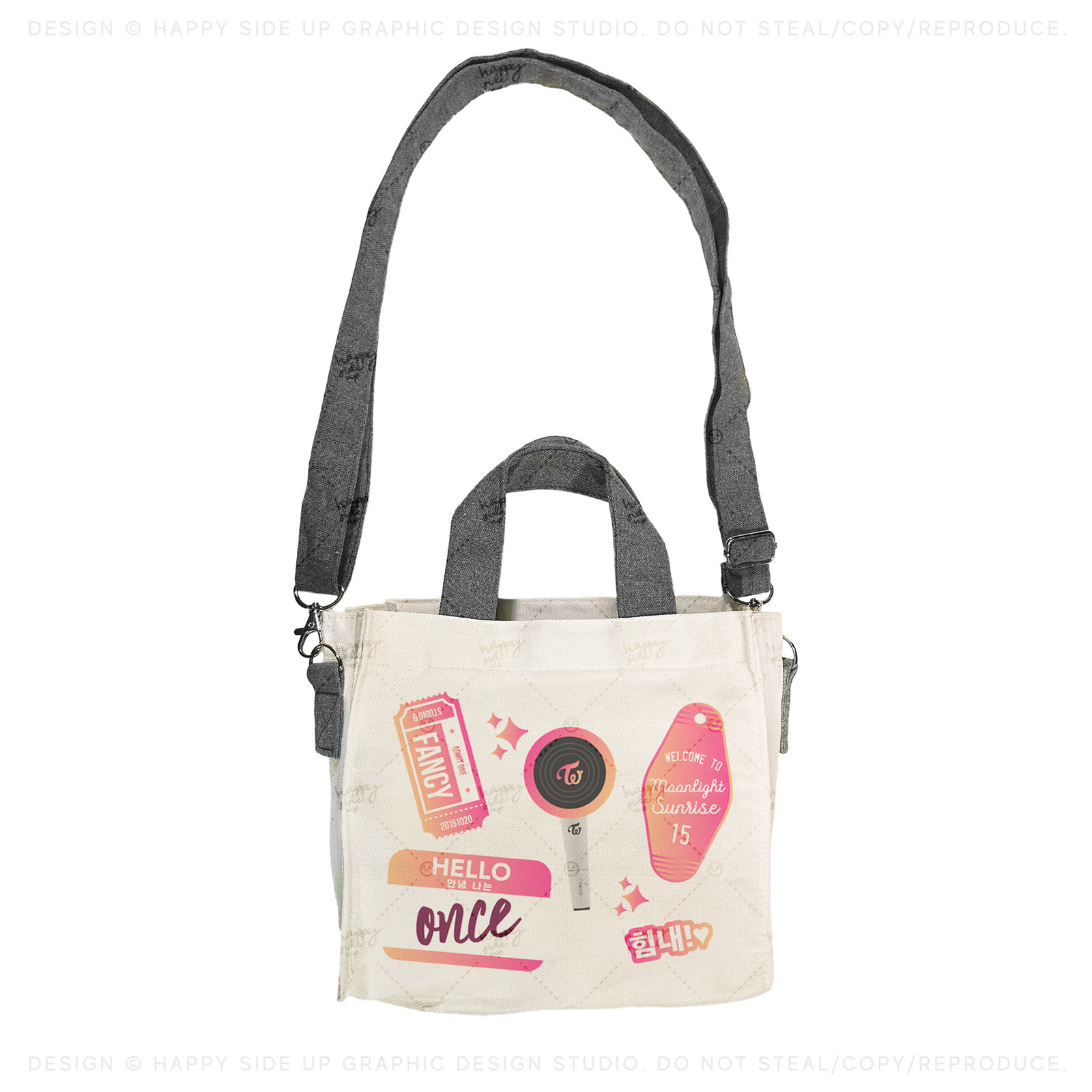 ONCE Fandom Tote Bag - Happy Side Up - Phone cases, tote bags, and more